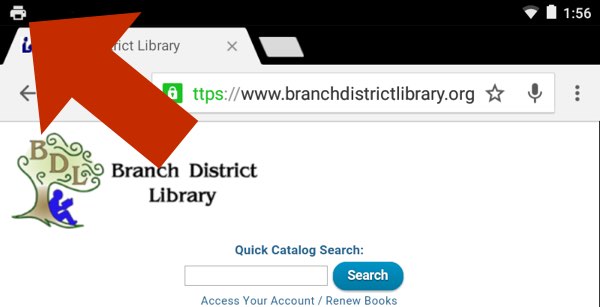 Printing to Library Printers | Branch District Library